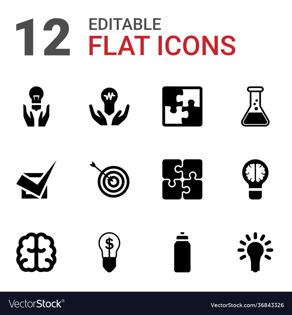 Solution icons Royalty Free Vector Image - VectorStock