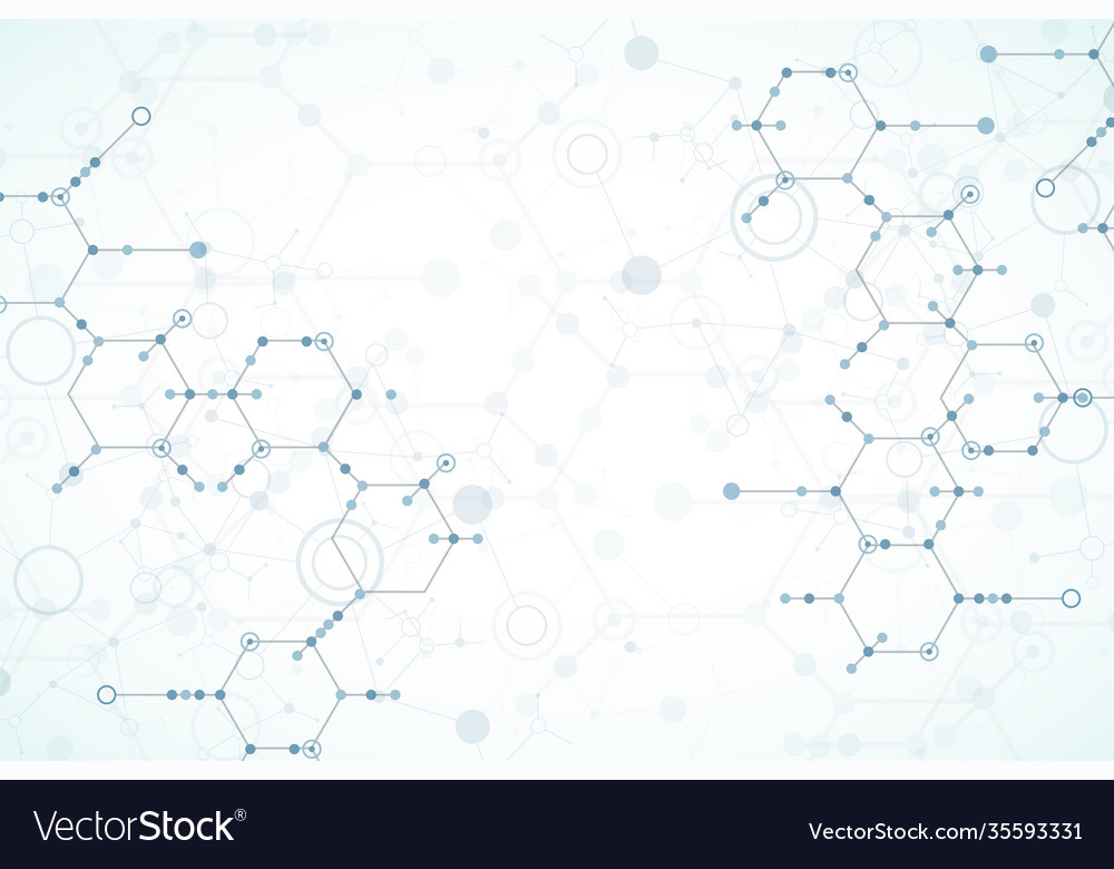 Abstract technology hexagonal background Vector Image