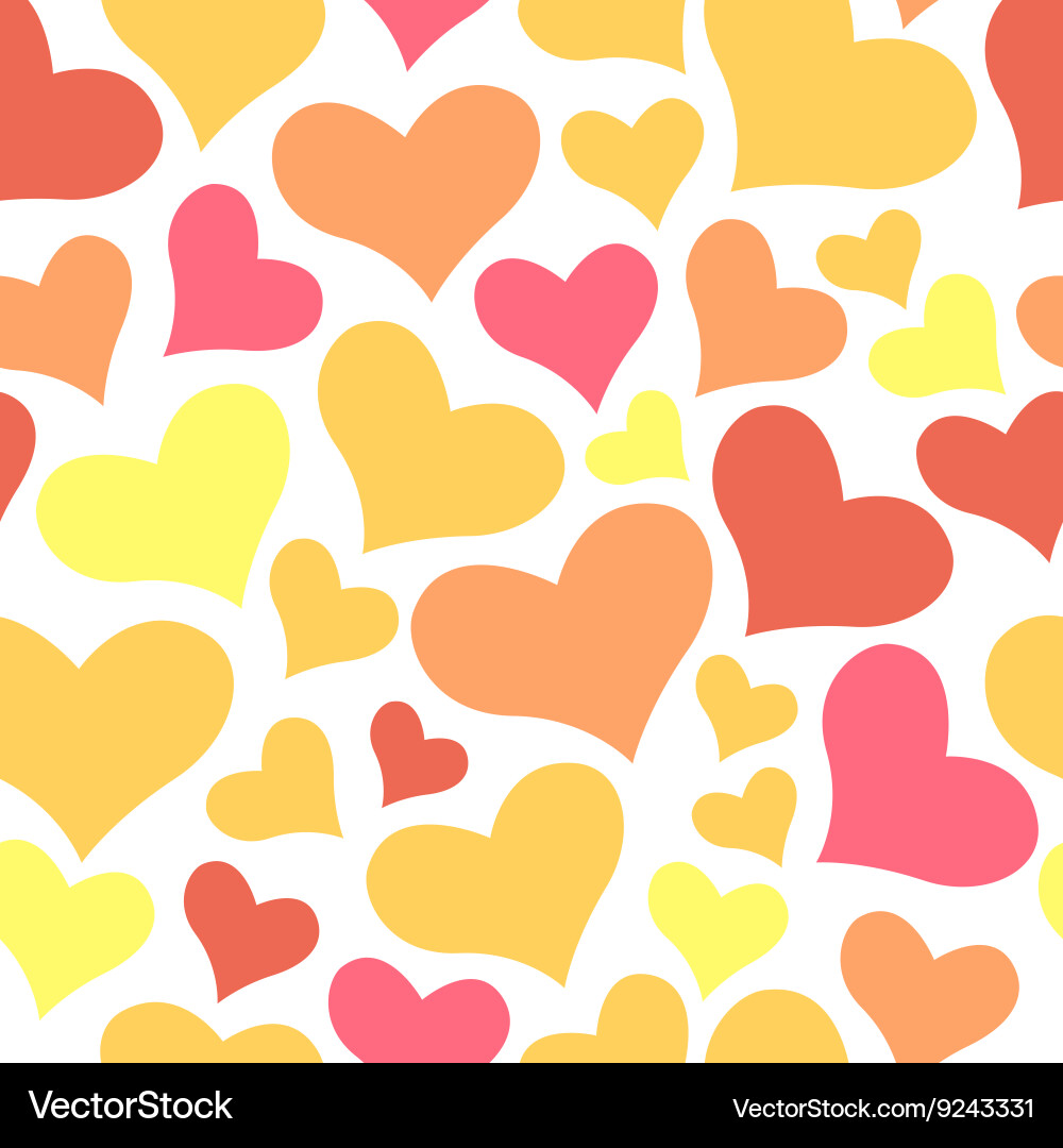 Color sweet all lovers day valentine pattern Vector Image