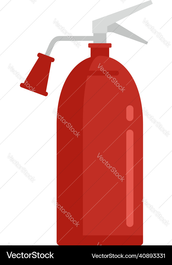 Fire extinguisher foam icon flat isolated Vector Image