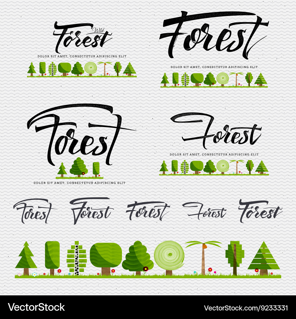 Forest - badge sticker can be used to design Vector Image