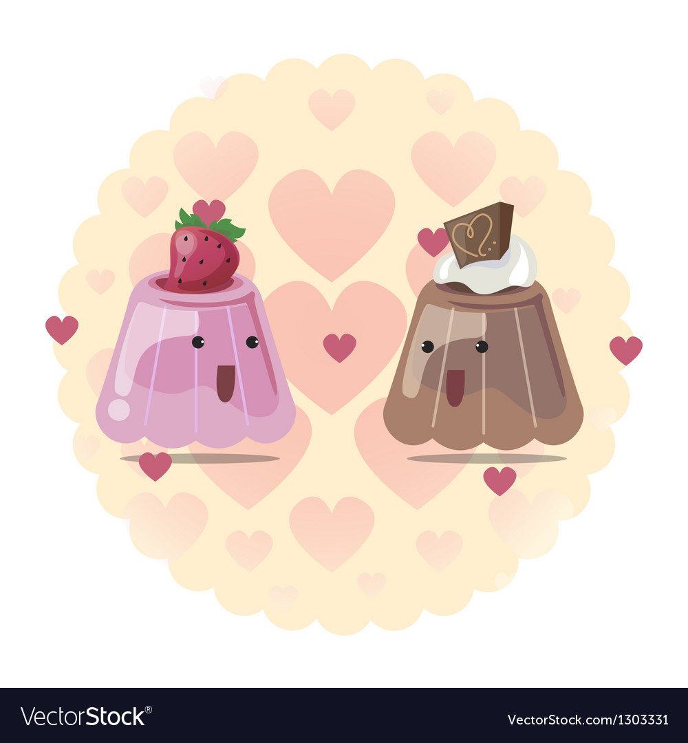 Pudding Royalty Free Vector Image - VectorStock
