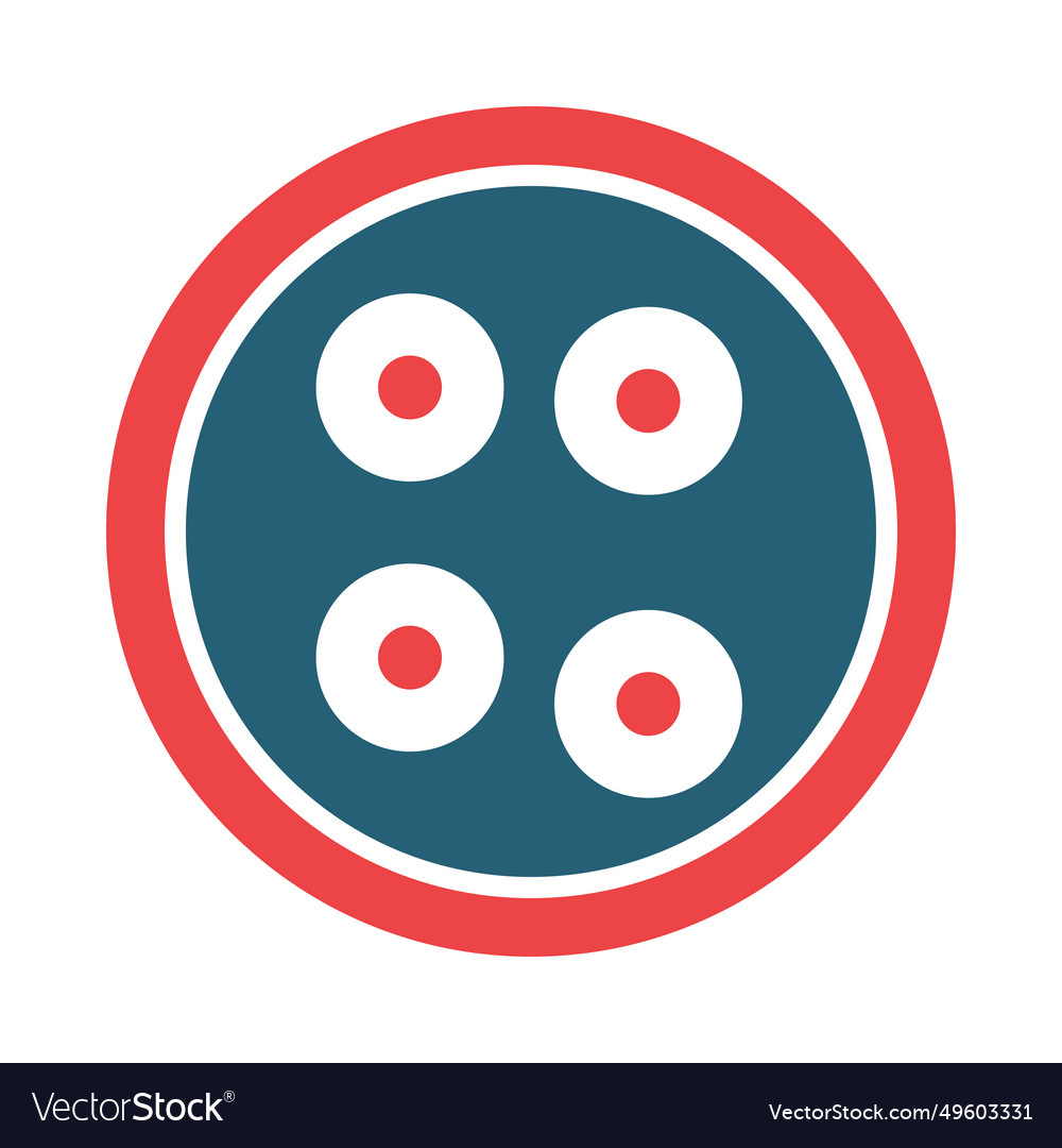 Stem cells glyph two color icons for personal Vector Image