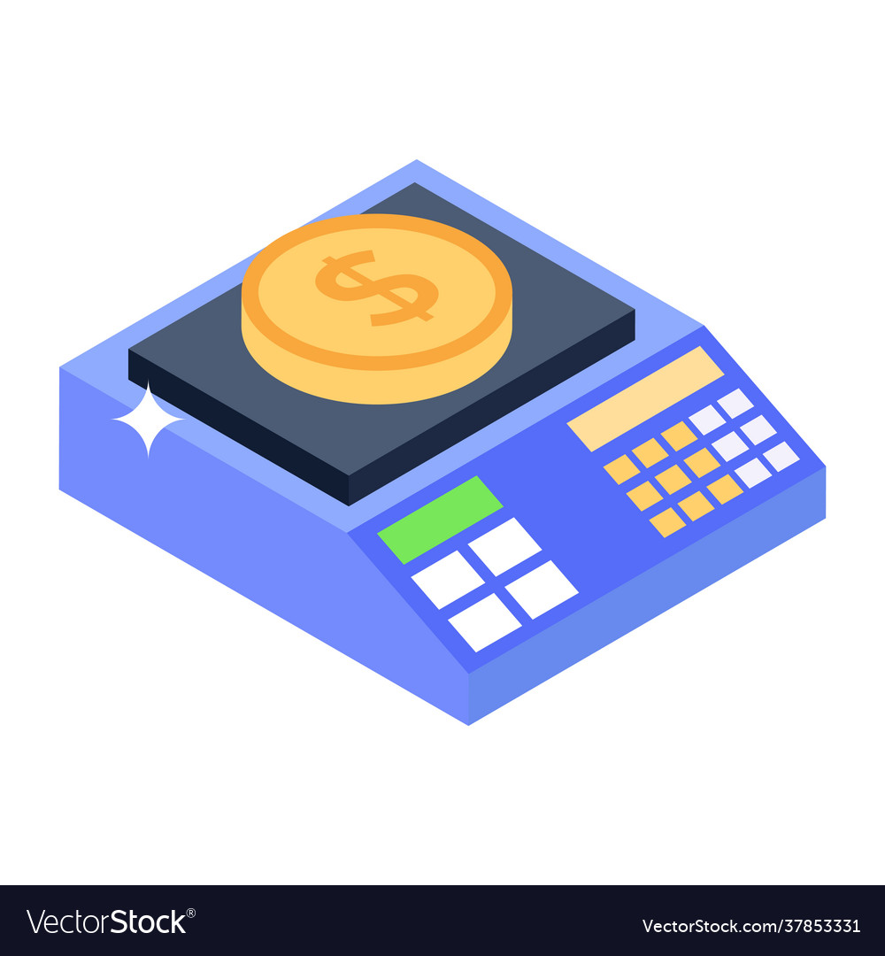 Weight machine Royalty Free Vector Image - VectorStock