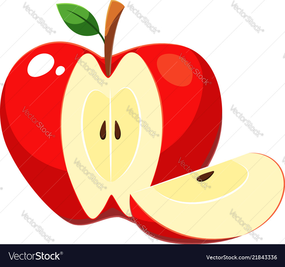 Apple fruit Royalty Free Vector Image - VectorStock