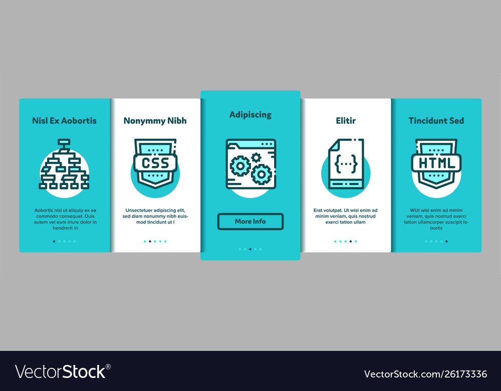 Coding system onboarding Royalty Free Vector Image