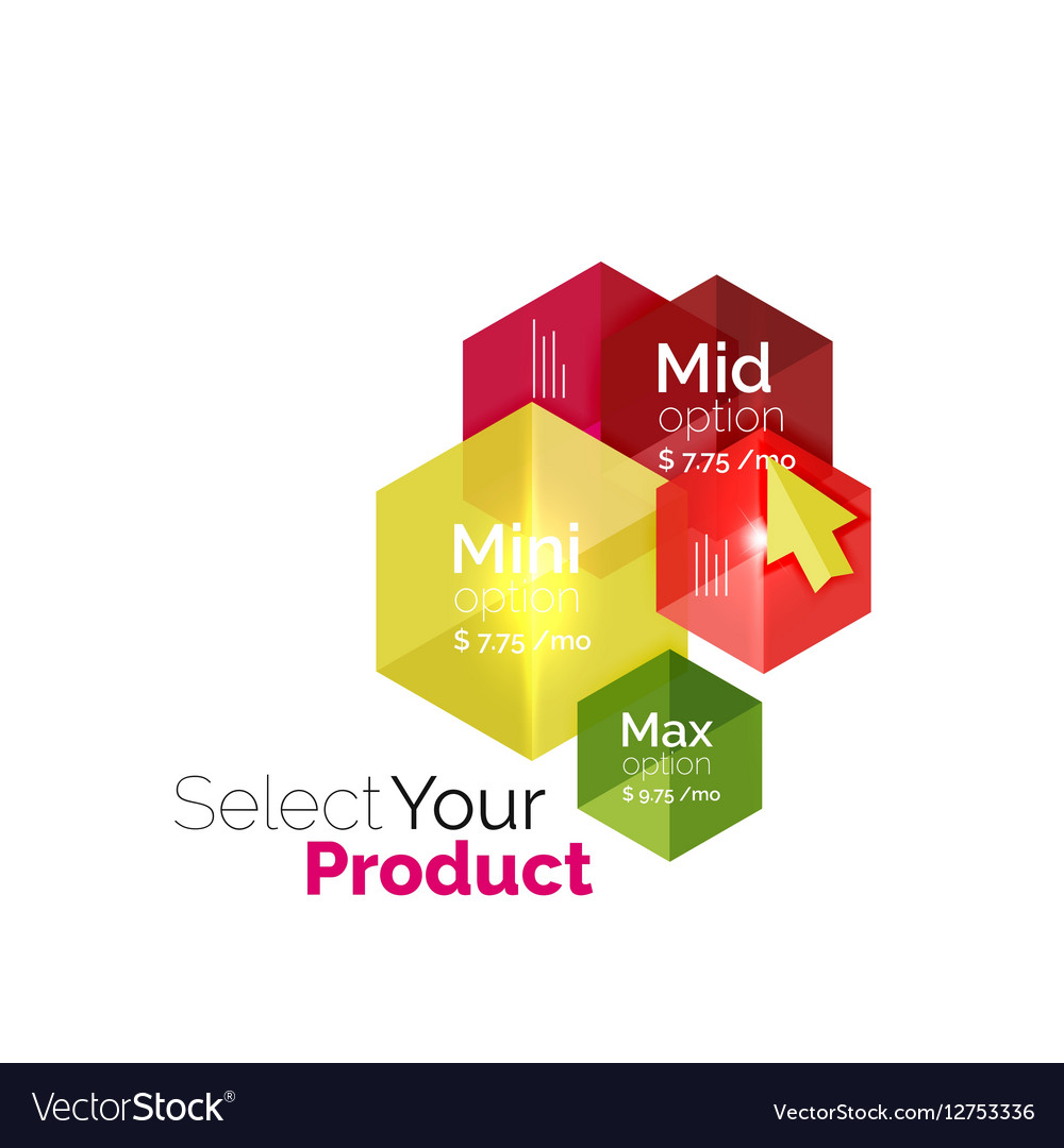 Select choice template Royalty Free Vector Image