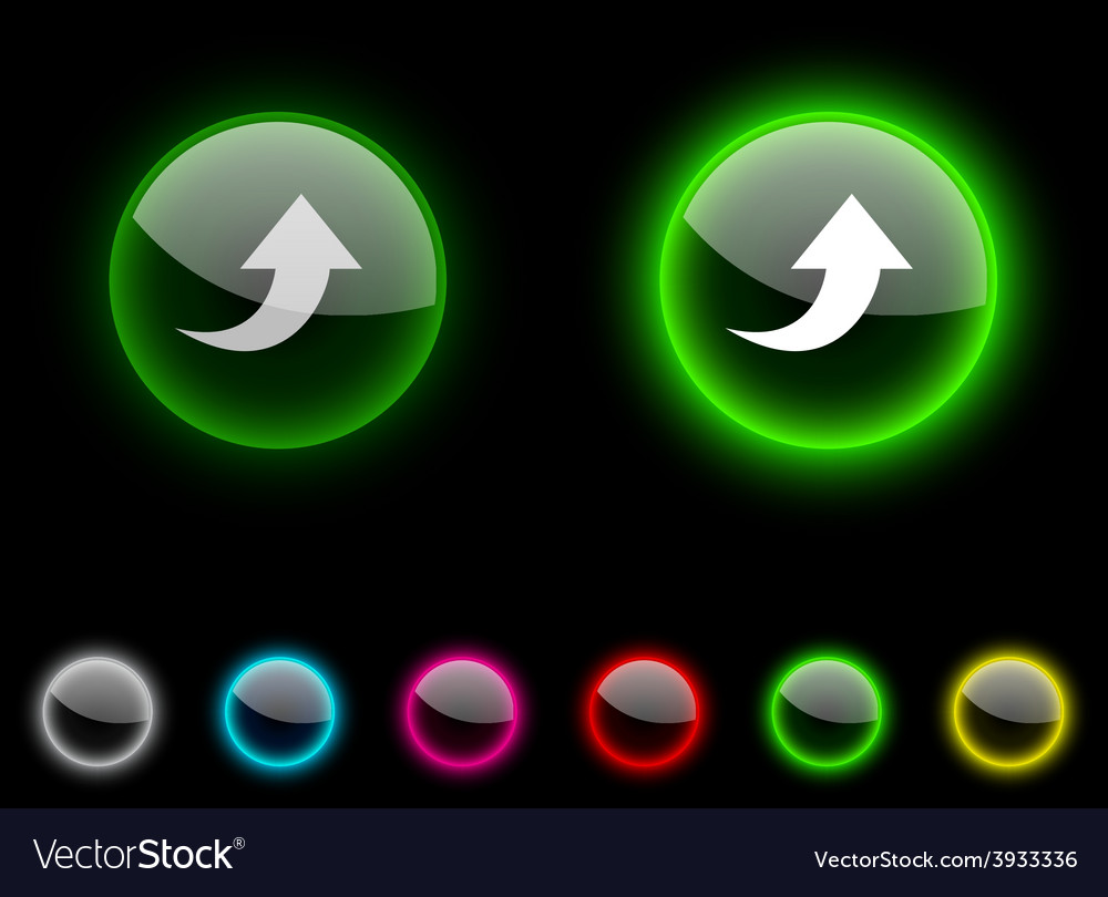 Upload button Royalty Free Vector Image - VectorStock