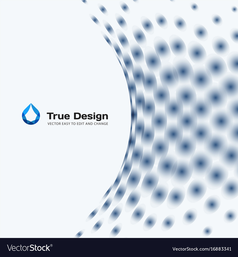 Abstract blue design round elements Royalty Free Vector