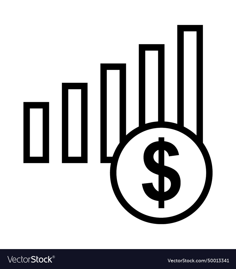 Bar graph icon Royalty Free Vector Image - VectorStock