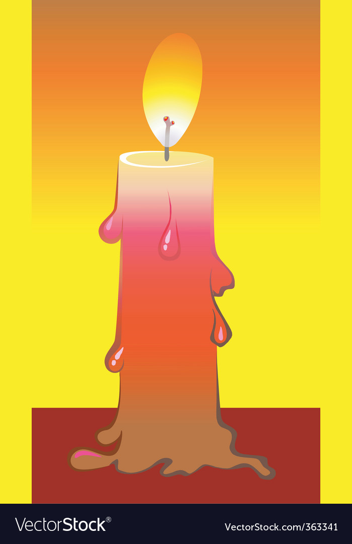 Candle Royalty Free Vector Image - VectorStock