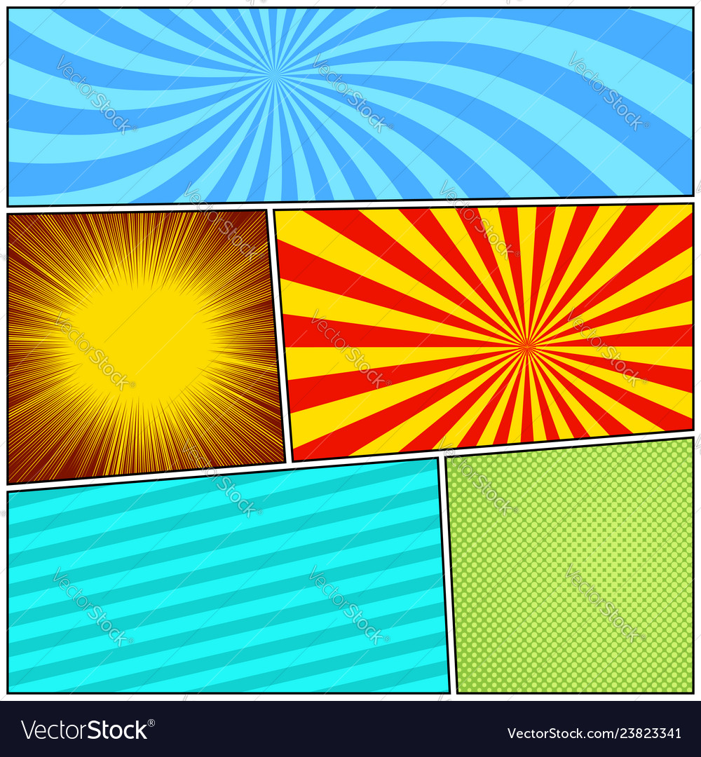 Comic page background Royalty Free Vector Image