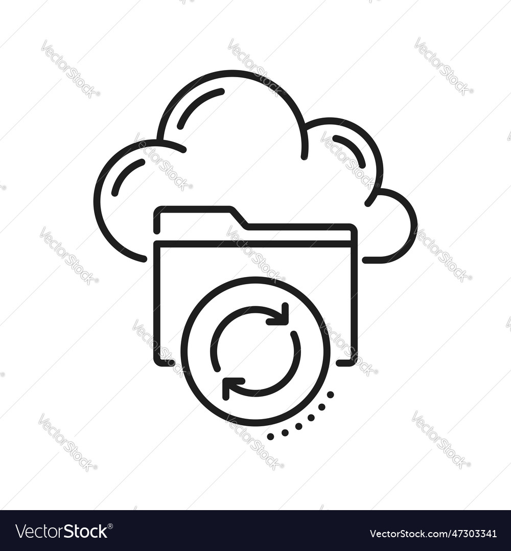 Database Network Server And Cloud Storage Icon Vector Image