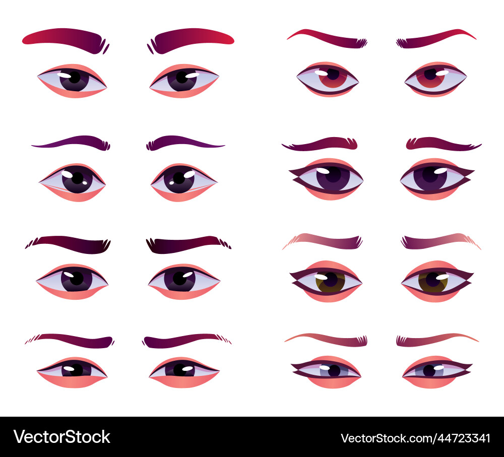 Face construction element avatar creation Vector Image