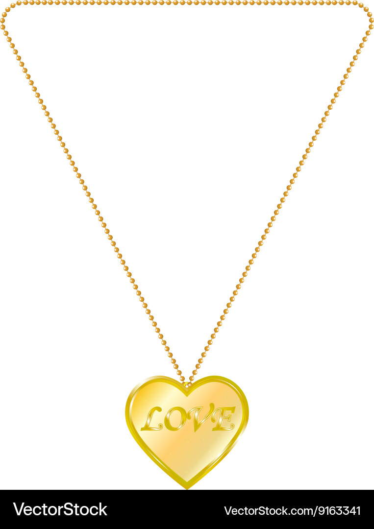 Gold jewelry in the form Royalty Free Vector Image