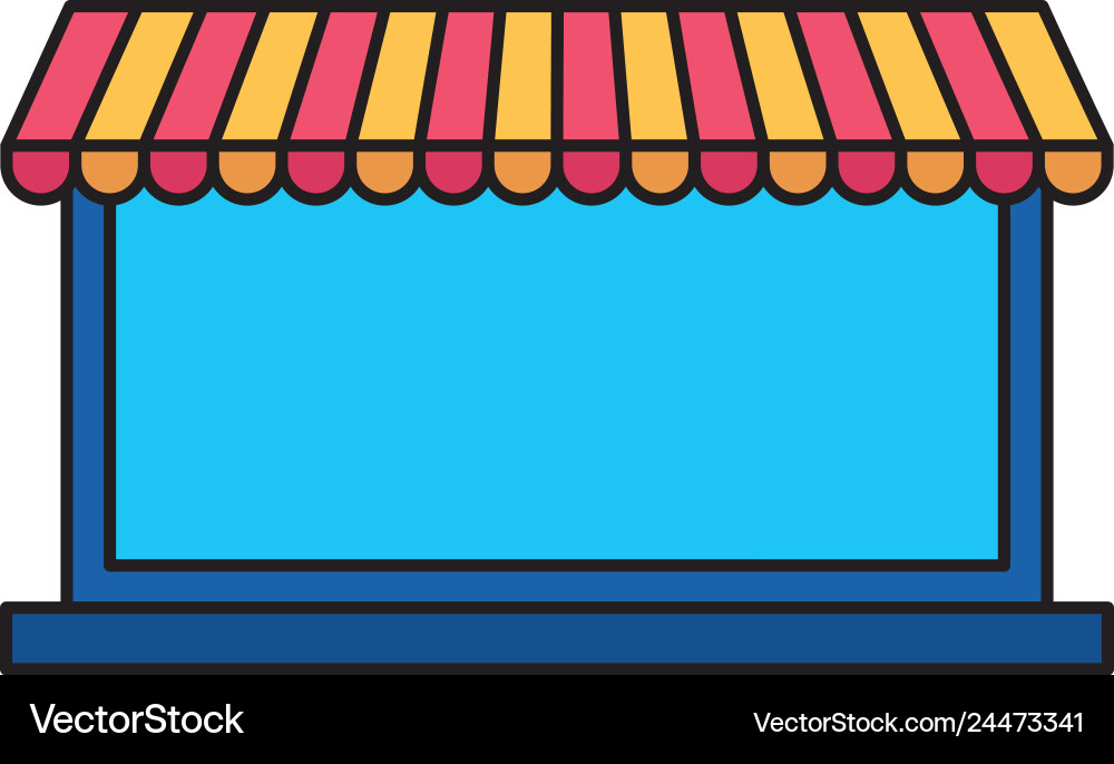 Laptop computer online shopping Royalty Free Vector Image