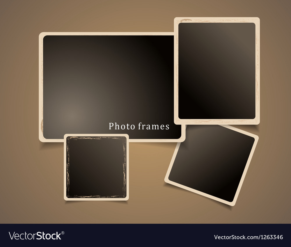 Photo frames design Royalty Free Vector Image - VectorStock
