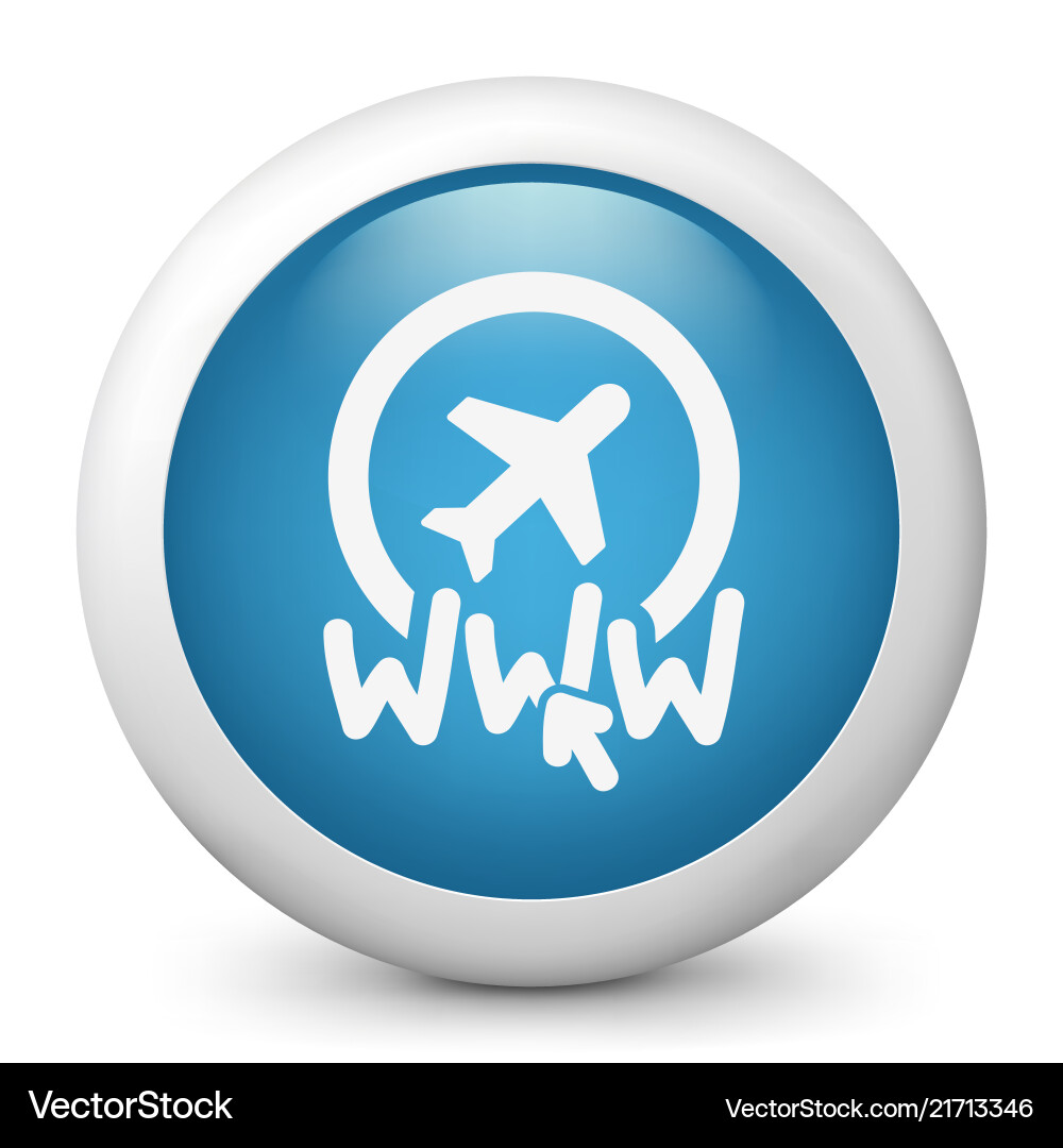 Website travel agency icon Royalty Free Vector Image