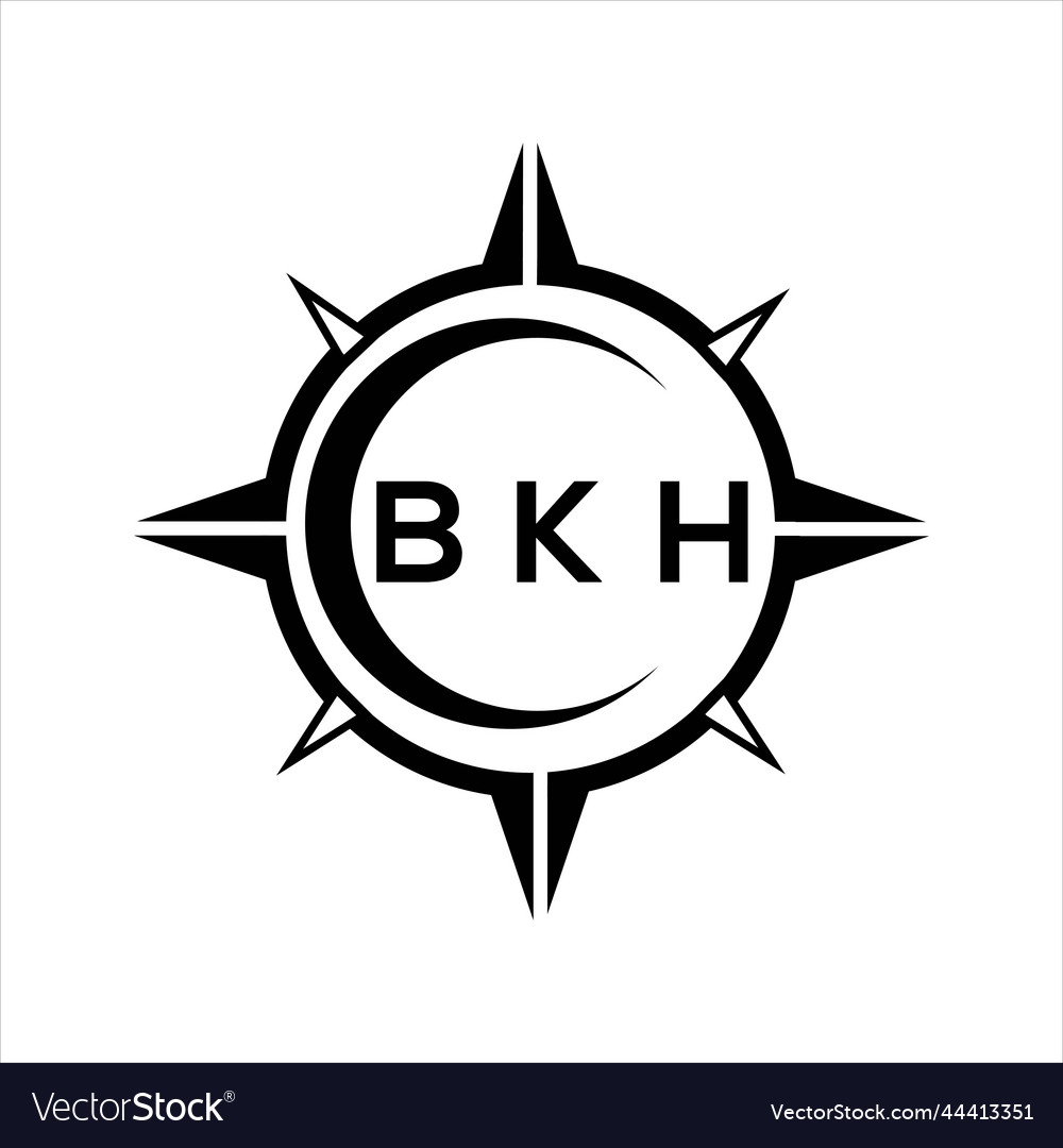 Bkh abstract technology circle setting logo Vector Image Bkh abstract technology circle setting logo Vector Image