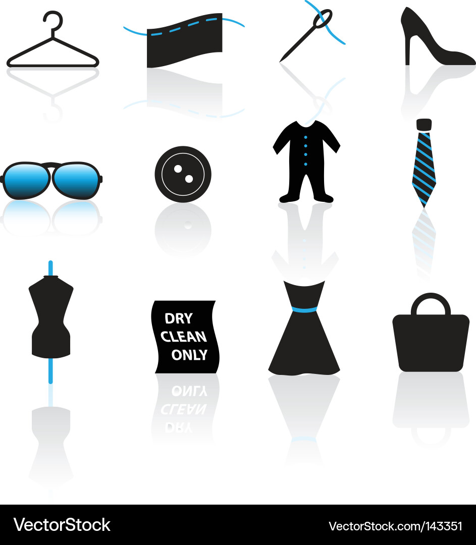 Fashion icons Royalty Free Vector Image - VectorStock