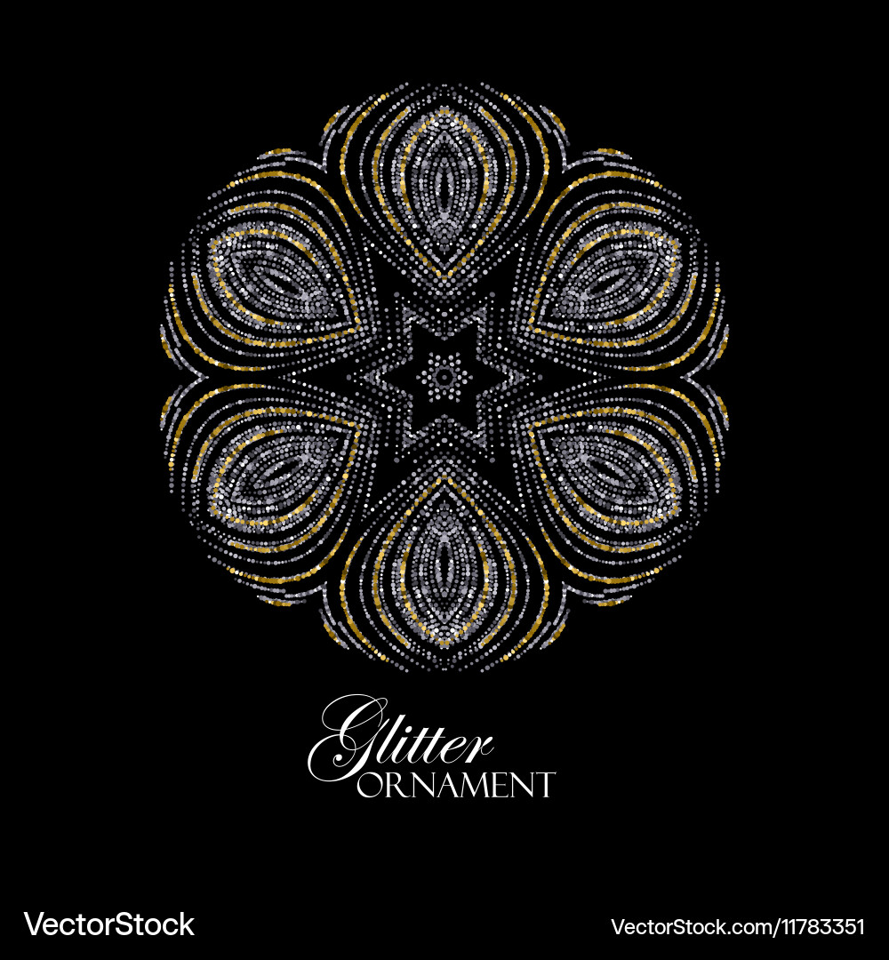 Holiday paillettes decoration Royalty Free Vector Image