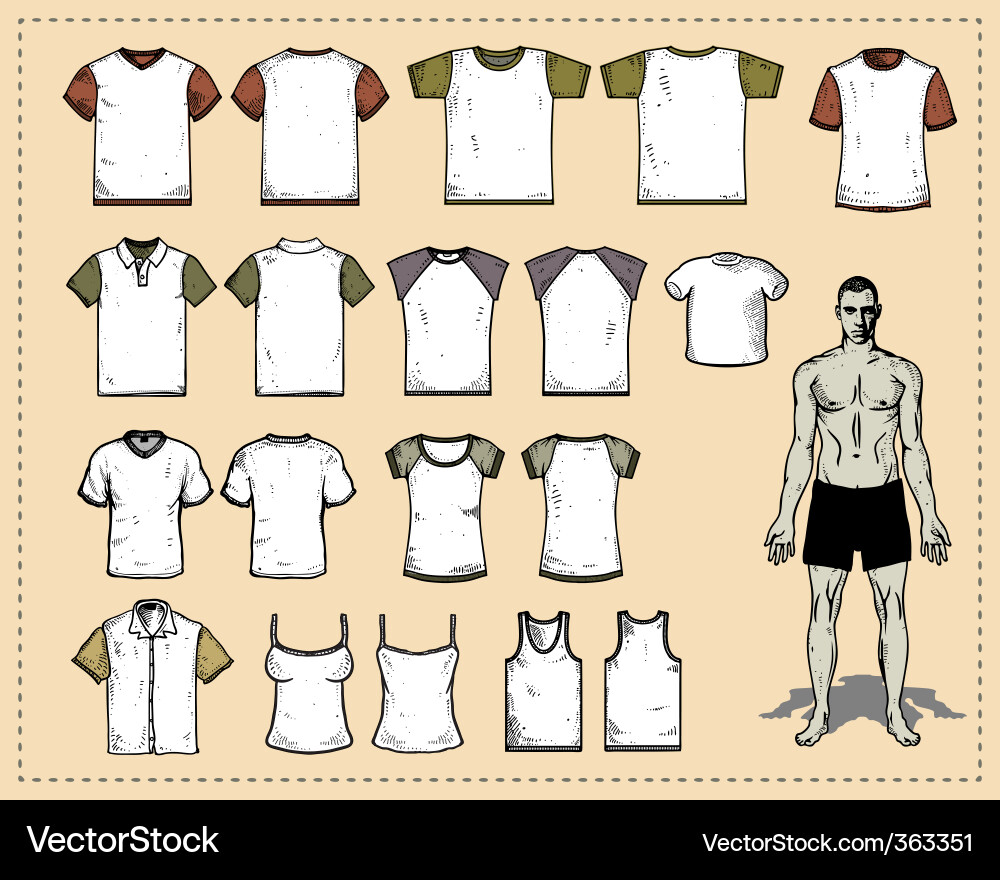 T-shirt vector Royalty Free Vector Image - VectorStock