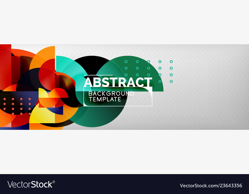 Abstract background geometric circle composition Vector Image