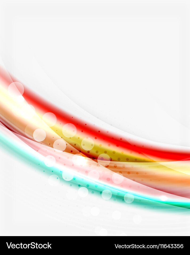 Colorful modern wave line business abstract Vector Image