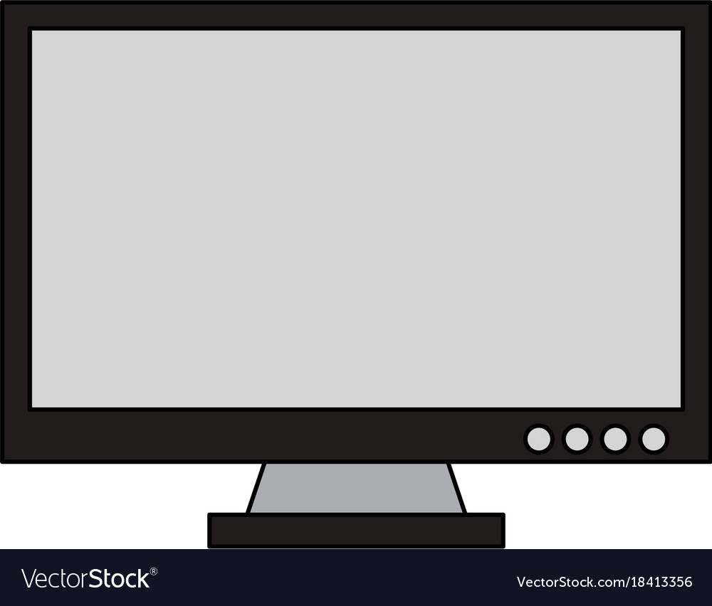Computer screen monitor Royalty Free Vector Image