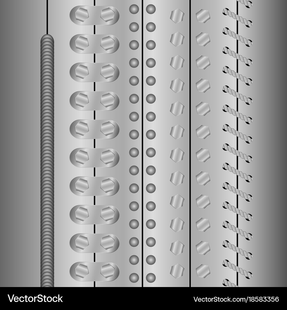 Different ways of metal joining Royalty Free Vector Image