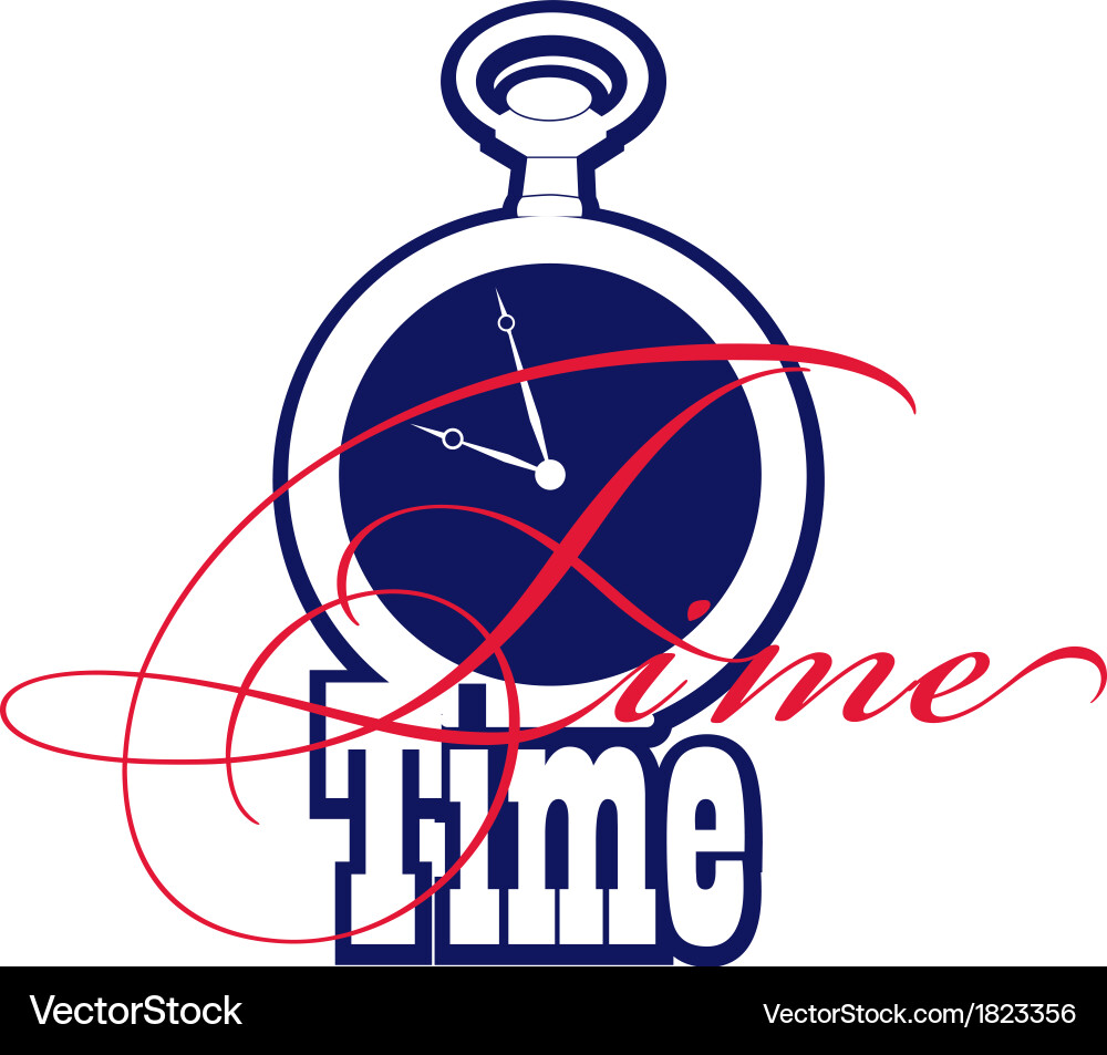 Good time 2a Royalty Free Vector Image - VectorStock