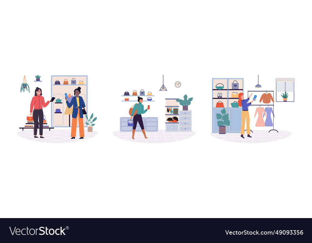 Using phone the use technology Royalty Free Vector Image