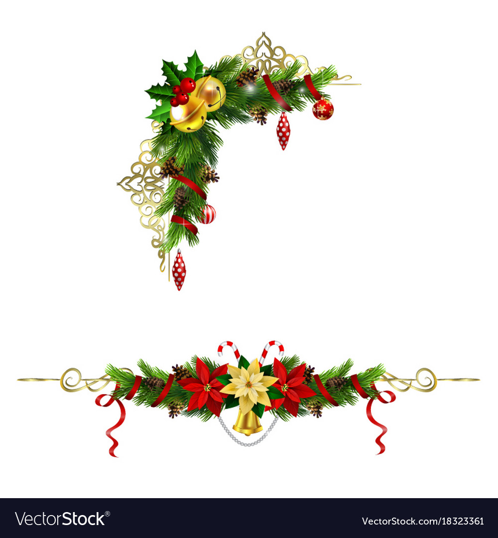 Christmas elements for your designs Royalty Free Vector