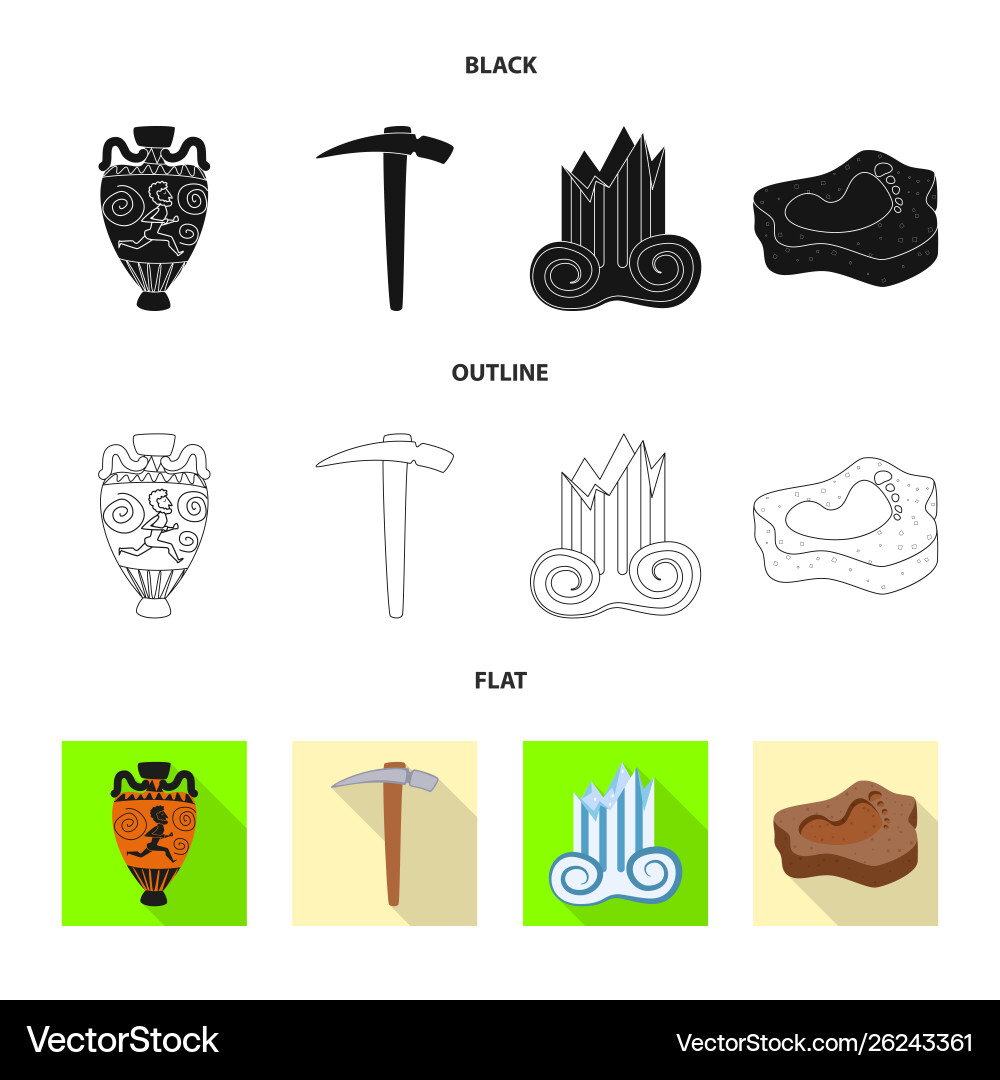 Design story and items symbol set Royalty Free Vector Image