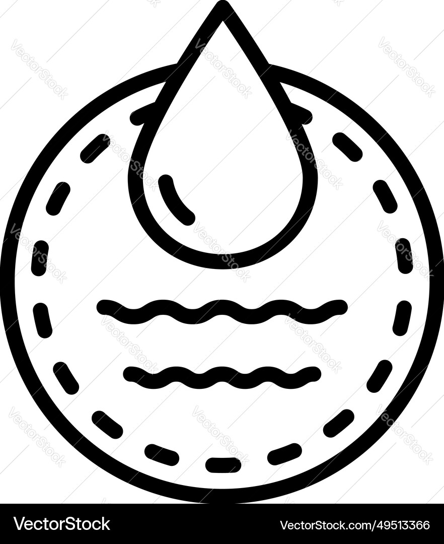 Cotton pads line icon linear style sign Royalty Free Vector