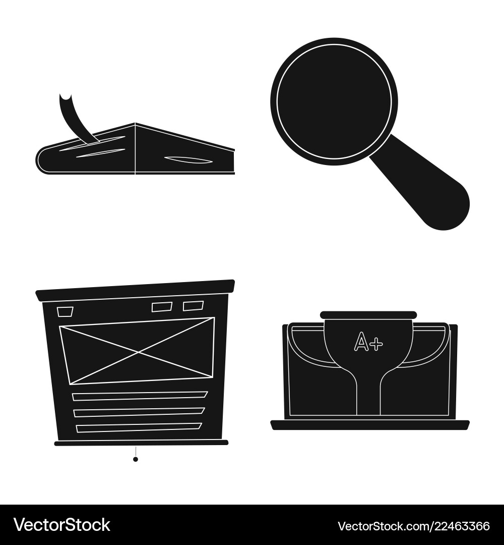 Isolated object of education and learning symbol Vector Image