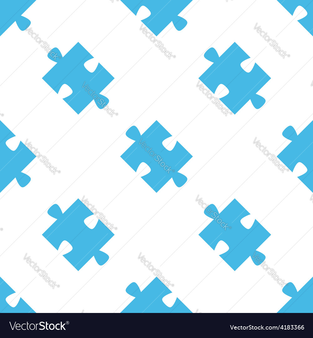 Puzzle seamless pattern Royalty Free Vector Image