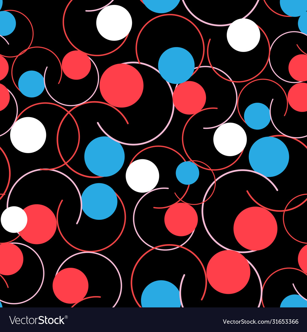 Seamless abstract bright pattern circles Vector Image