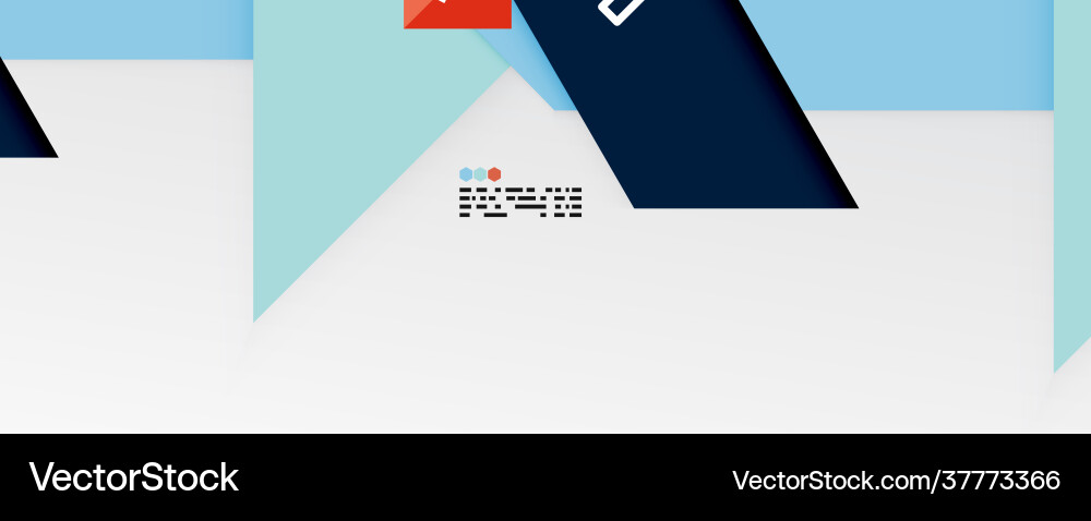 Shiny color triangles and geometric shapes Vector Image