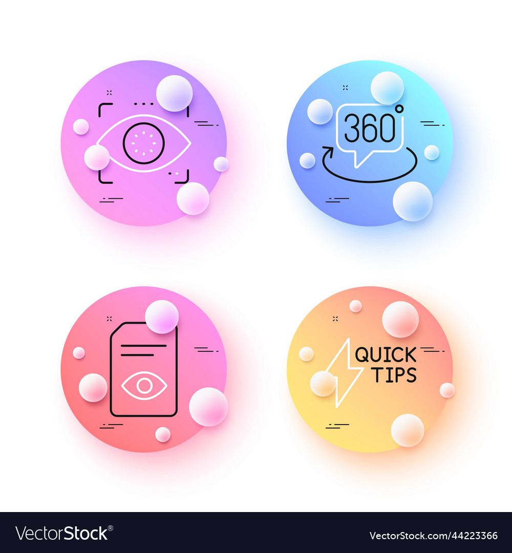 View document 360 degree and quickstart guide Vector Image