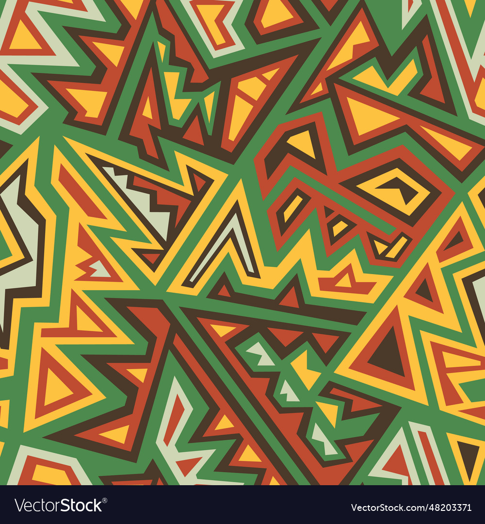 Aztec geometric seamless pattern Royalty Free Vector Image