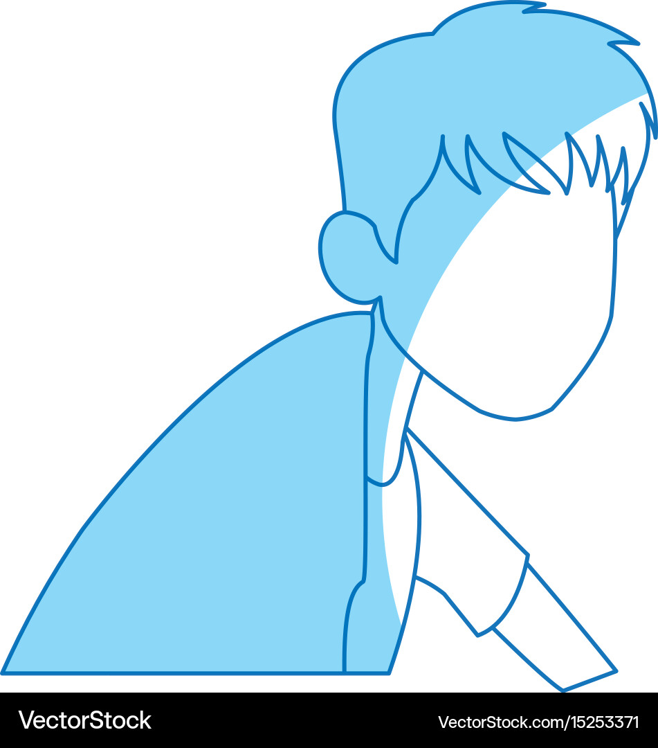Cartoon man medical condition sick image Vector Image