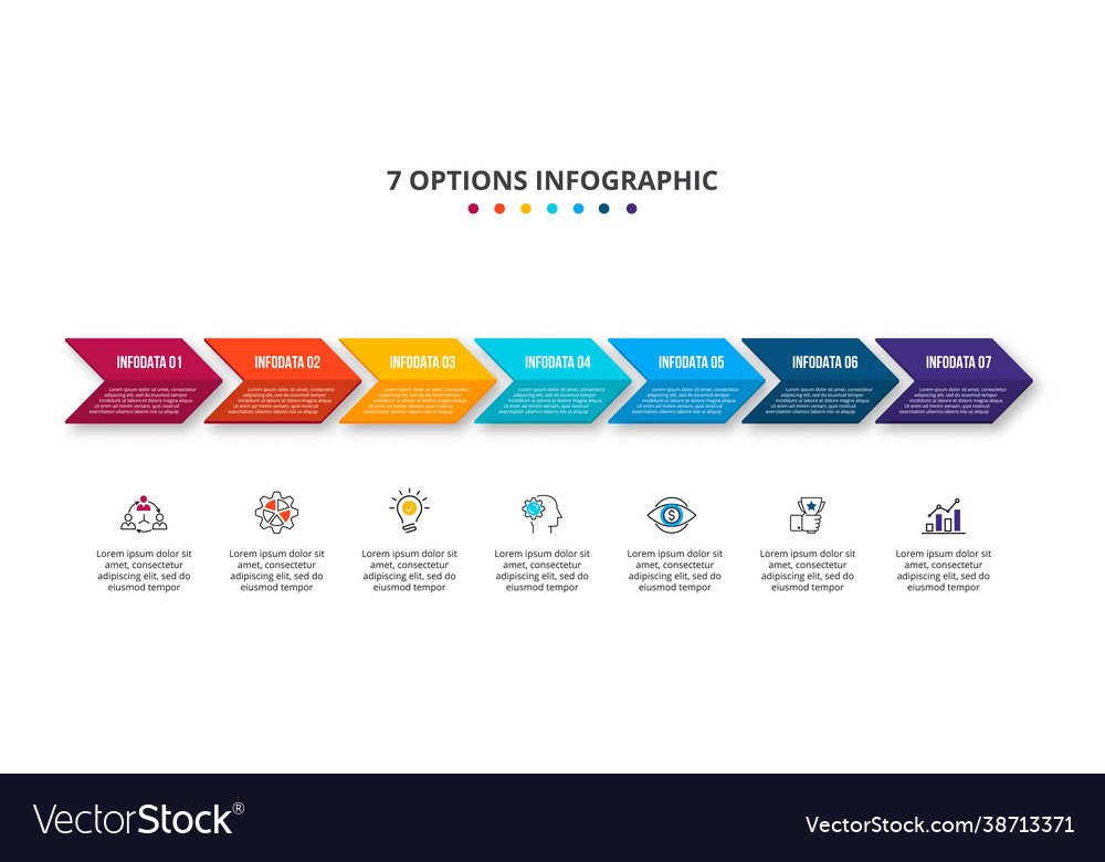 Creative concept for infographic process chart Vector Image