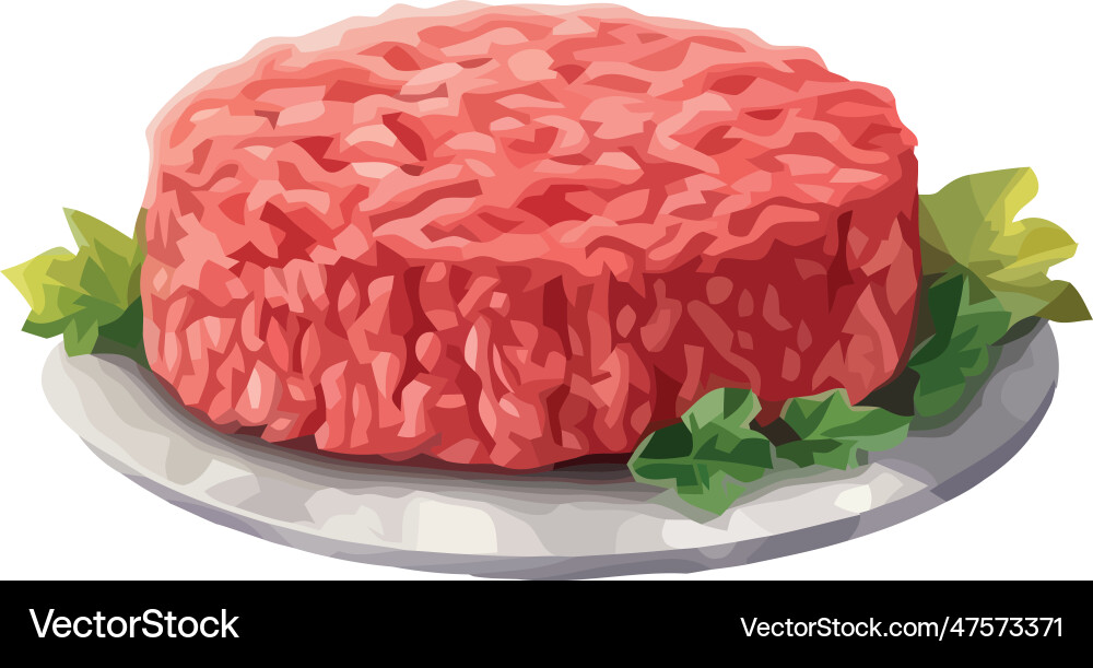 Fresh gourmet meal grilled meat Royalty Free Vector Image