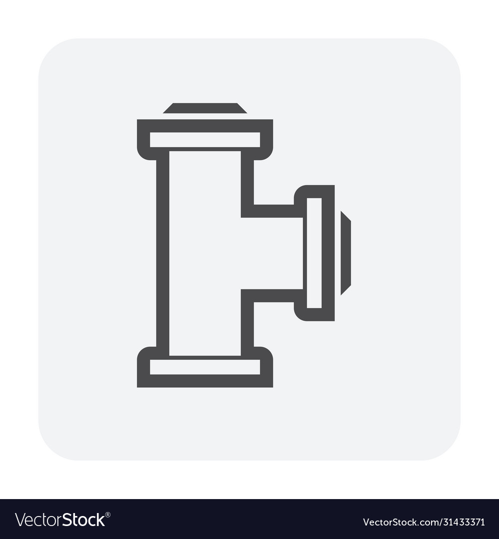 Pipe connector icon Royalty Free Vector Image - VectorStock