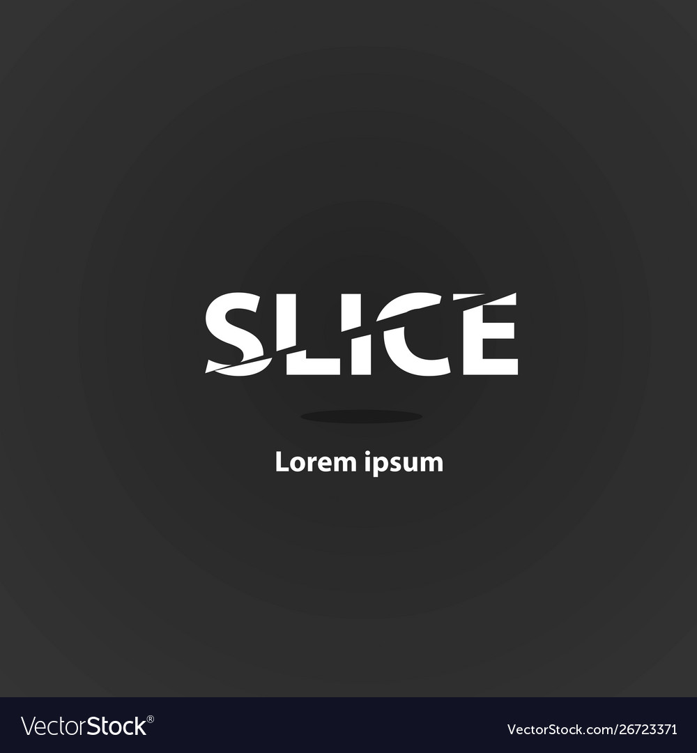 Slice Royalty Free Vector Image - VectorStock