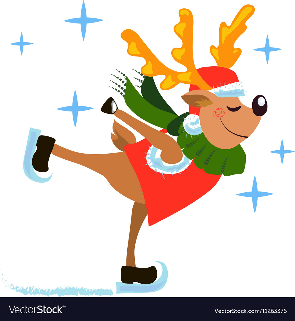 Christmas deer Royalty Free Vector Image - VectorStock