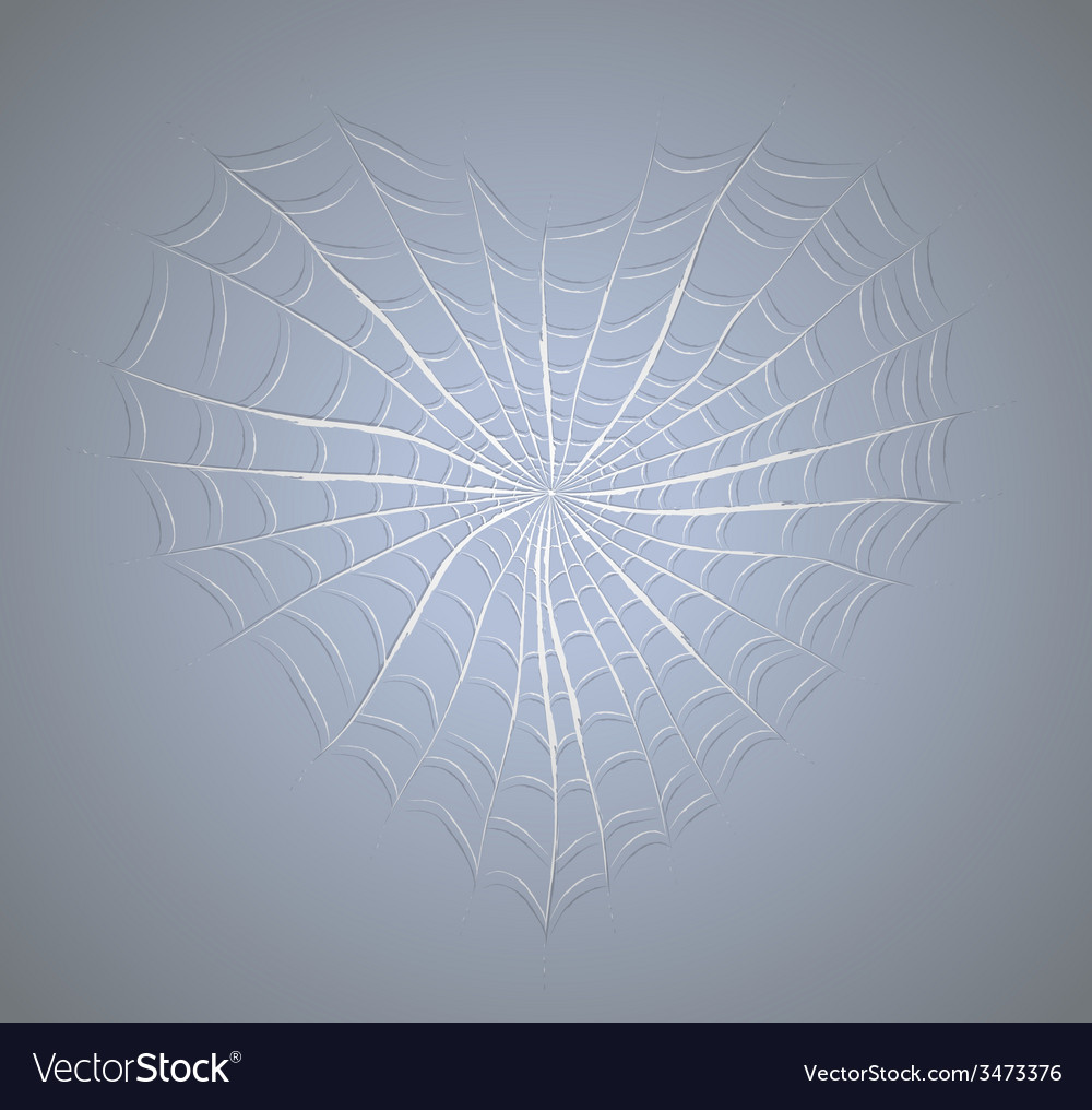 Cobweb heart Royalty Free Vector Image - VectorStock