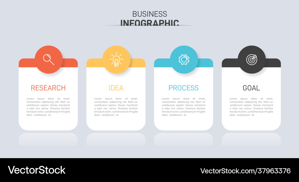Infographic design with icons and 4 options Vector Image