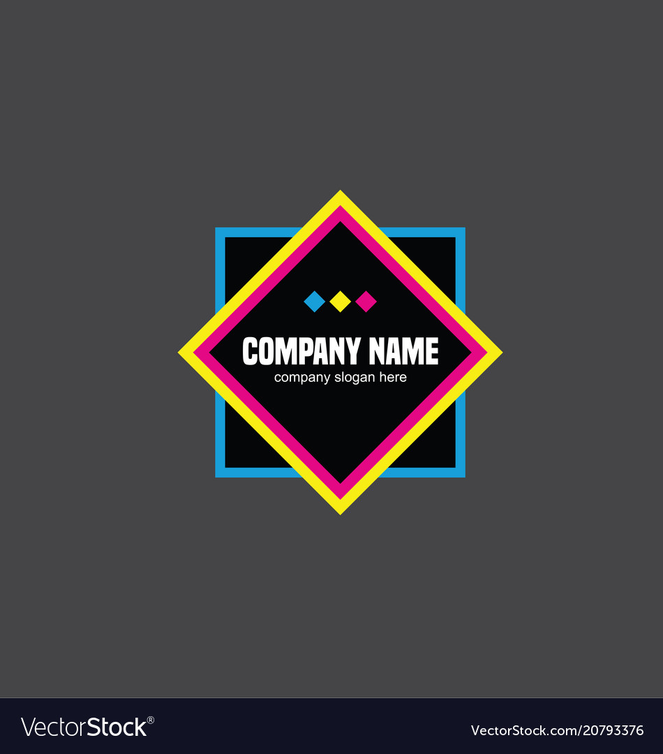 Rectangle logo Royalty Free Vector Image - VectorStock